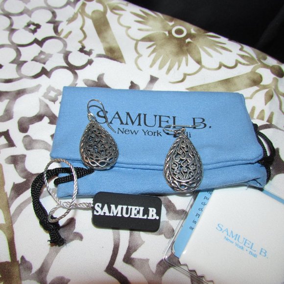 Samuel B. | Jewelry | Samuel B New York Bali Silver Pear Shaped ...